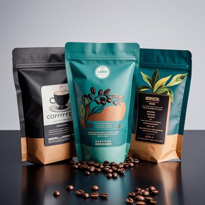 China Custom Logo Mylar Bags 80-90 Micron Smell Proof Aluminum Foil Ziplock Pouches for Food Coffee Packaging for sale