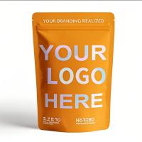 China Custom Matte Stand Up Ziplock Mylar Bags Resealable Smell Proof Food Pouches 100g 200g for sale