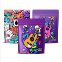 China Custom Printed Stand-up Ziplock Pouches 100g 200g Resealable Food Packaging Mylar Bags Heat Seal Aluminum Plastic for sale