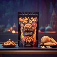 China Recyclable 3-Layer Stand-Up Pouches 80-120 Microns for Organic Snacks and Bakery for sale