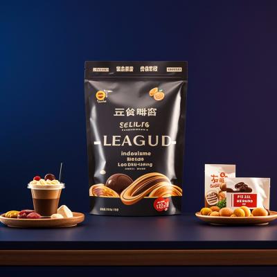 China Recyclable 3-Layer Stand-Up Pouches 80-120 Microns for Organic Snacks and Bakery for sale