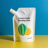China Customizable Stand-Up Spout Pouch 8-32 oz Food-Grade PE Resealable Zipper FDA Approved for sale