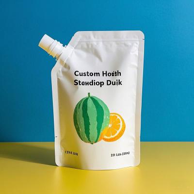 China Customizable Stand-Up Spout Pouch 8-32 oz Food-Grade PE Resealable Zipper FDA Approved for sale