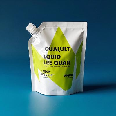 China Customizable Liquid Packaging Spout Bag 4 oz 8 oz 16 oz FDA PE Leak Proof for sale
