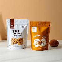 China FDA Approved Stand Up Pouches with Ziplock 80-120 Micron Custom Printing for Snacks Coffee Bakery for sale
