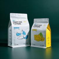 China 8-Side Seal Premium Food Pouches with Resealable Zipper 70-120 Microns for Coffee Snacks for sale