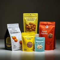 China FDA Certified Multi-Layer Composite Food Packaging Bags 4-32 oz Custom Printed Stand Up Pouch with Zipper for sale