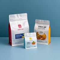 China Eco-Friendly Biodegradable Food Packaging Bags 3x5 Inch Stand Up Pouch with Resealable Zip Lock FDA Compliant for sale