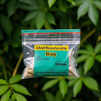 China Child Resistant Mylar Pouches Airtight Seal 5x7 Inch Resealable Bags for Snacks Medicine for sale