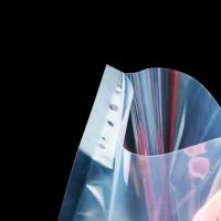 China Transparent Nylon Laminate Vacuum Bags 80-150 Microns with Three-Side Seal for Food Packaging 15-40cm Width for sale
