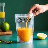 China Airtight Leak-Proof Stand Up Spout Pouch 250ml 500ml 1L for Beverages Sauces Cosmetics for sale