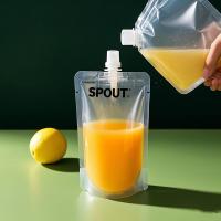 China Airtight Leak-Proof Stand Up Spout Pouch 250ml 500ml 1L for Beverages Sauces Cosmetics for sale