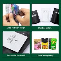 China FDA Certified Child Resistant Zipper Pouch Moisture Proof Durable Custom Packaging 8x10 for sale