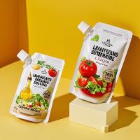China Eco-Friendly Spout Pouch 200ml 500ml Leak-Proof Salad Dressing Mayonnaise Bags FDA Certified Customizable Packaging for sale