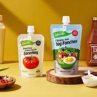 China Eco-Friendly Spout Pouch 200ml 500ml Leak-Proof Salad Dressing Mayonnaise Bags FDA Certified Customizable Packaging for sale
