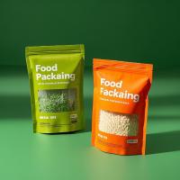China Custom Stand Up Food Packaging Bags 80-120 Micron Strong Seal for Snacks Coffee Dry Goods for sale