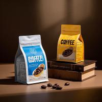 China Biodegradable Kraft Coffee Bags with Degassing Valve 8oz to 5lb FDA CE Certified Resealable Custom Print for sale