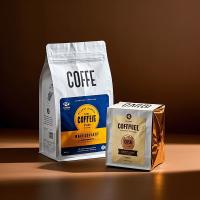China Biodegradable Kraft Coffee Bags with Degassing Valve 8oz to 5lb FDA CE Certified Resealable Custom Print for sale