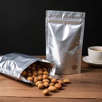 China Airtight Reusable Aluminum Foil Pouches with Zipper Lock 6x8 8x10 10x12 for Coffee Snacks Nuts FDA Approved BPA Free for sale
