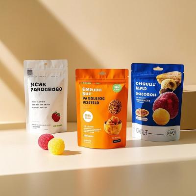 China Stand Up Coffee Bags with Degassing Valve 3 Layer Aluminum Foil Laminated 90-180 Microns Custom Logo for sale