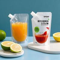 China Customizable Stand-up Spout Pouch with Zip Lock 100ml to 1000ml Food Grade Leak-proof Liquid Packaging for sale