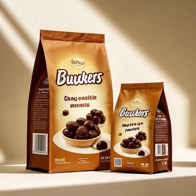 China High Barrier BOPET Mylar Bags 91um UV Protection Reusable Coffee Bean Storage with Zipper for sale
