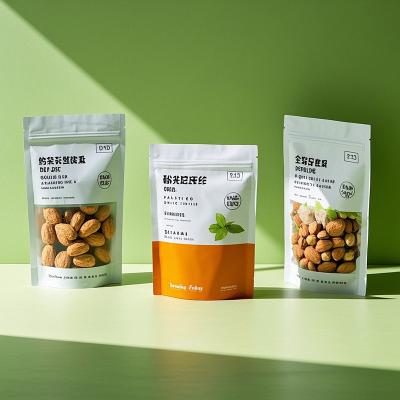 China Wholesale 100g-500g Flat Bottom Snack Bags FDA Certified Grease Resistant Moisture Proof 3-Layer Laminated for sale