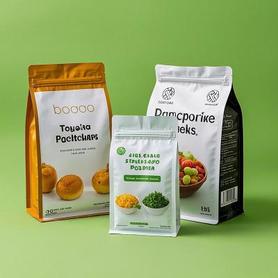 China FDA Certified Flat Bottom Ziplock Bags Customizable Sizes Leakproof Food Grade Packaging for Snacks Beverages Cosmetics for sale