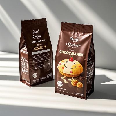 China Custom BOPET Coffee Bags with Degassing Valve 8oz to 5lbs Stand Up Pouch for Specialty Roasters for sale
