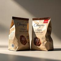 China Custom Printed BOPET Coffee Bags Matte Black Finish 80-130µm for Luxury Brand Identity for sale
