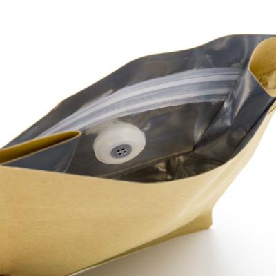 China Freshness-Preserving Valve Function Eight Sides Sealed Plastic Coffee Bag for Fresh Coffee Beans for sale