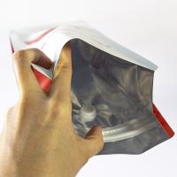 China Eight Sides Sealed Plastic Coffee Bag with One Way Valve and Self Sealing Zipper 250g 454g for sale