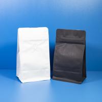 China High Barrier Flat Bottom Coffee Bags with Valve and Zipper 125g to 1000g Custom Logo for sale