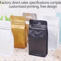 China Moisture Proof Flat Square Bottom Bags - 5 OZ to 35 OZ Sizes Available for sale