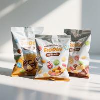 China High Barrier BOPET Metallic Silver Snack Bags 20-40µm Outer Layer for Premium Export Branding for sale