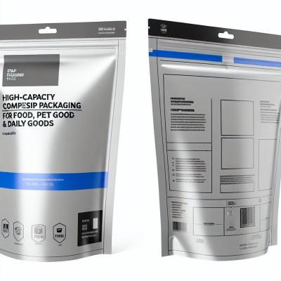 China Customizable High Capacity Stand Up Packaging Bags 500mL to 10L with Zipper and Degassing Valve for sale