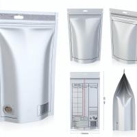 China Customizable High Capacity Stand Up Packaging Bags 500mL to 10L with Zipper and Degassing Valve for sale
