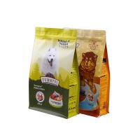 China Wholesale Eight Sided Sealing Flat Bottom Bags 50-150 Microns for Pet Food for sale