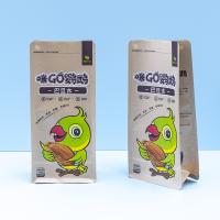 China Organic Parrot Food 8-Side Pouch Resealable BPA-Free Snacks 500g Bulk for Macaws Cockatoos for sale