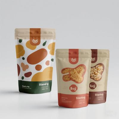 China Customizable Leakproof Stand Up Pouches with Resealable Zipper 50 to 120 Micron for sale