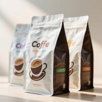 China ​Premium Coffee Packaging Mylar Bag Aroma Lock Valve & 99% UV Light Blocking for sale