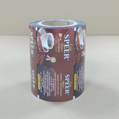 China Metalized Coffee Roll Film 7 Inch Width 2 MIL Thickness Custom Printed Compostable Food Grade Packaging for sale