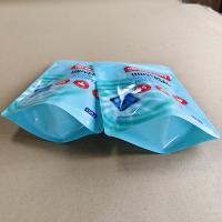 China Custom Thickness Leak-Proof Stand Up Bags for Laundry Pods Packaging with Child-Safe Zipper 50-120 Micron for sale