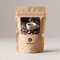 China Wholesale Customizable Kraft Paper Stand Up Zipper Pouch 80-150gsm Food Grade Resealable Packaging for Coffee Snacks for sale