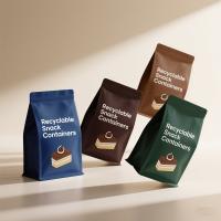 China Custom Printed 8-Side Flat Bottom Stand-Up Pouches With Degassing Valve for sale