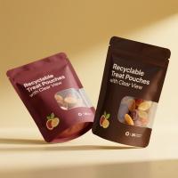 China 8-Side Gusseted Stand-Up Pouch 150x250x80mm with Transparent Window for Product Visibility for sale