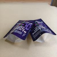 China Custom Stand Up Pouches Half Printed Clear Window 50-120 Micron Recyclable Bulk Order for sale