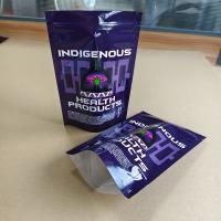 China Custom Stand Up Pouches Half Printed Clear Window 50-120 Micron Recyclable Bulk Order for sale