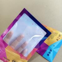 China Custom Printed Transparent Window Sealed Bags 50-120 Micron for Electronic Accessories Packaging for sale