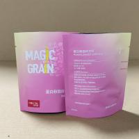China FDA Approved Protein Powder Stand Up Pouches 500g Multi Layer Moisture Proof with Resealable Zipper for sale